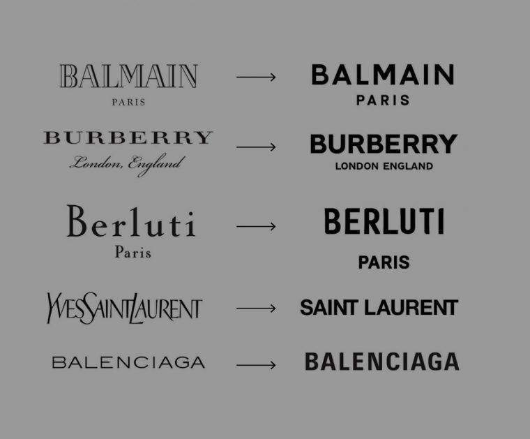 Waarom alle nieuwe logo’s van modemerken steeds vaker op elkaar lijken ...